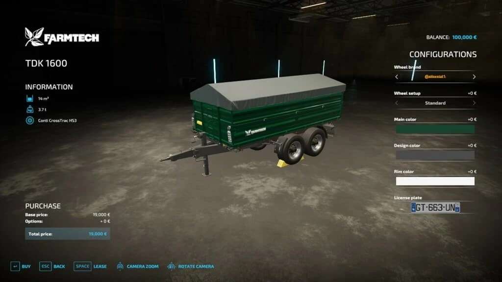 Farmtech TDK 1600 v1.1 | FS22 Mod Download